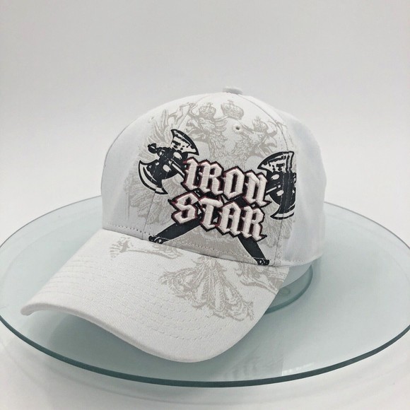 Iron Star | Accessories | Iron Star Mens Hat White Fitted Ball Cap Born ...